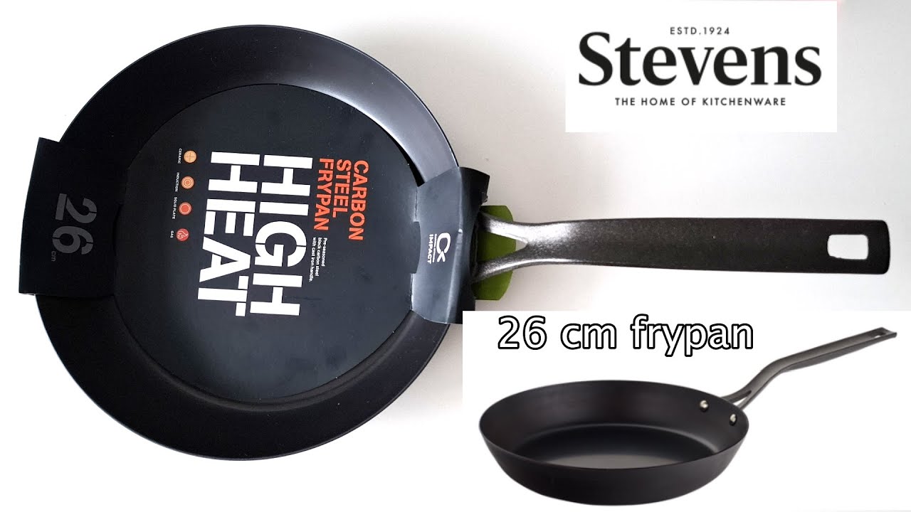 Capital Kitchen carbon steel FRY PAN 26 cm (pre-seasoned) from Stevens ...