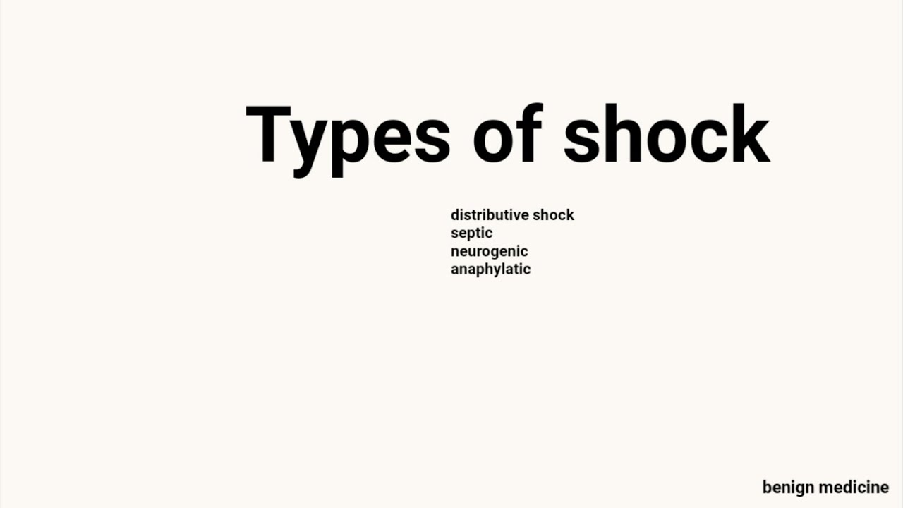 Types of Shock ( Cardiogenic, Distributive ) Part 3 - YouTube