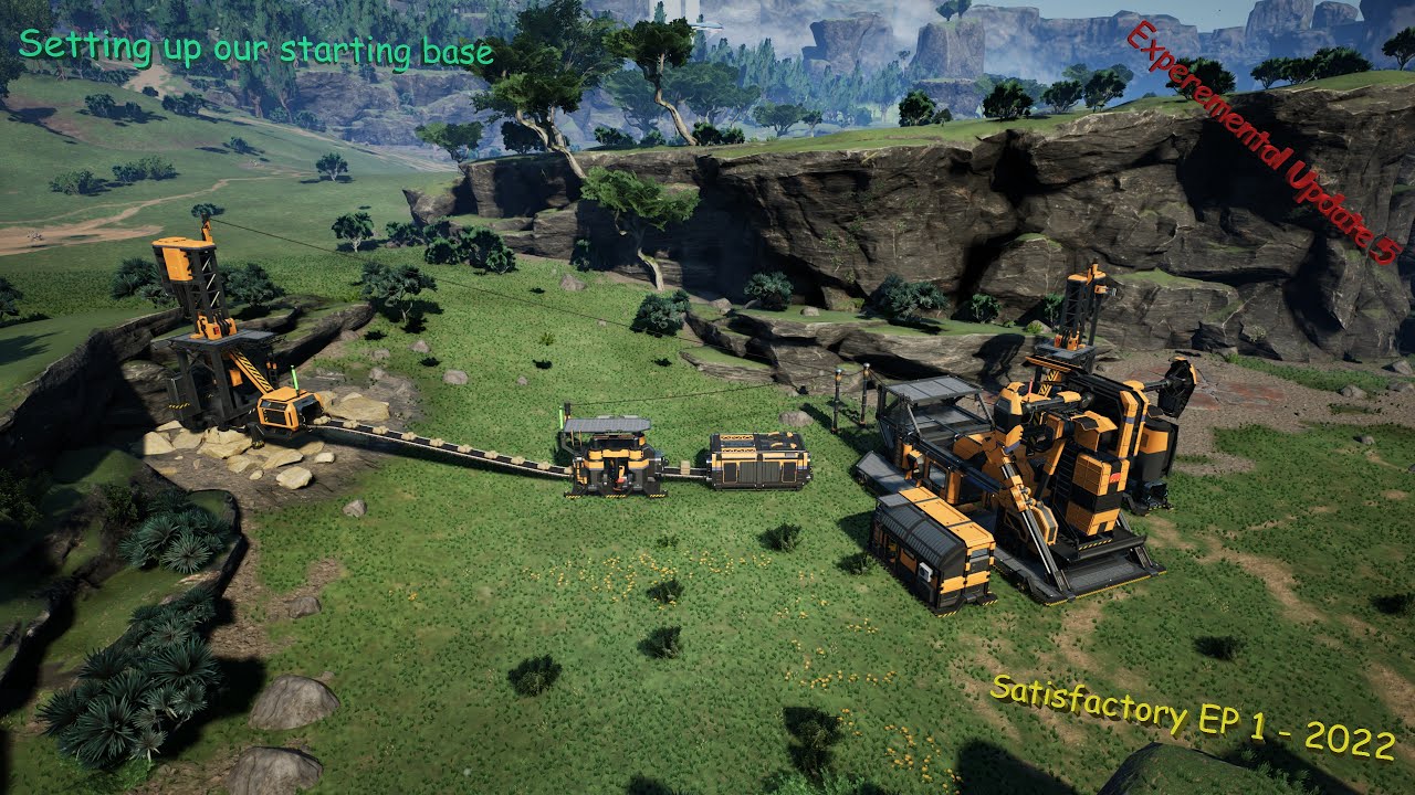 Satisfactory #1 | Setting up our new base!! - YouTube