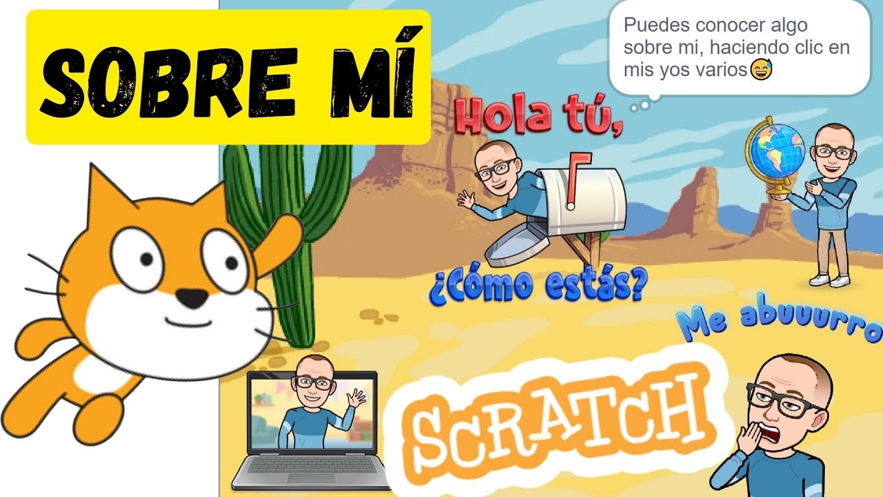 Presentación INTERACTIVA con SCRATCH 3.0 🔥【SOBRE MÍ】⚡【ESPAÑOL】 ABOUT ME! - YouTube