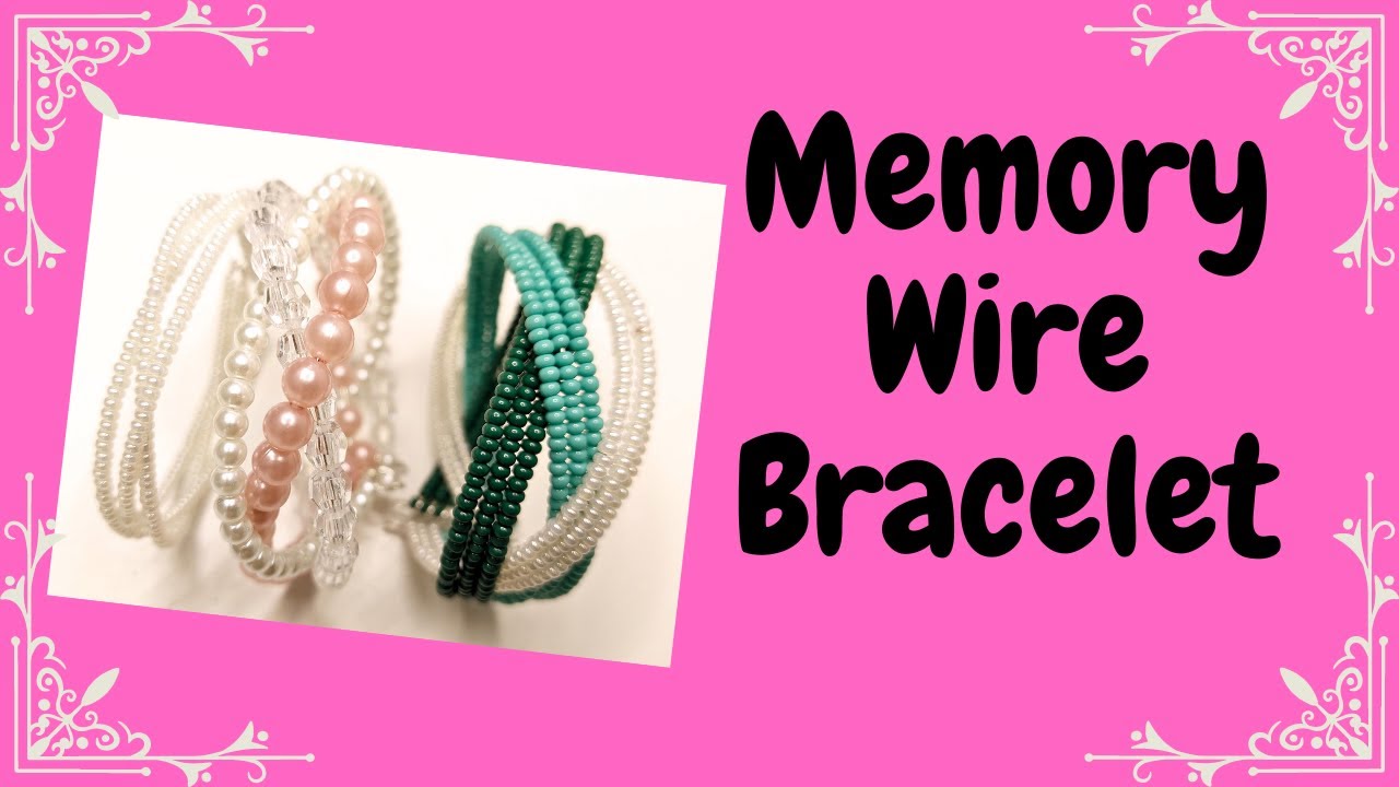 Braided Memory Wire Bracelet - YouTube