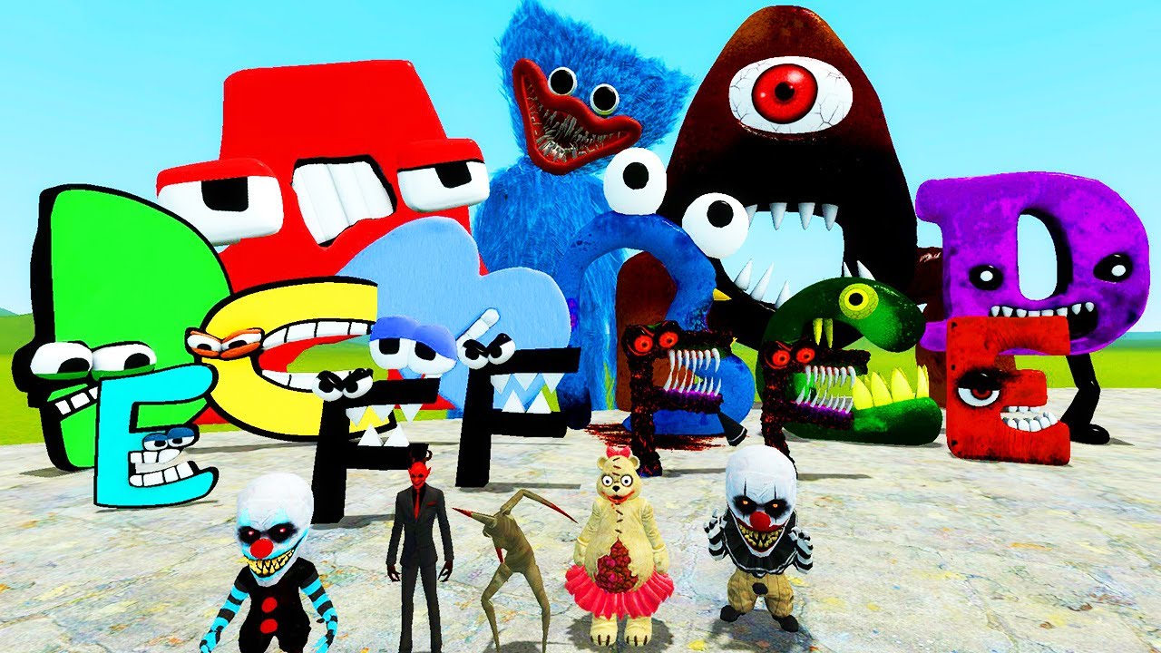 NIGHTMARE ALPHABET vs ALPHABET LORE FAMILY! WHO ARE BEST! (Madman ...