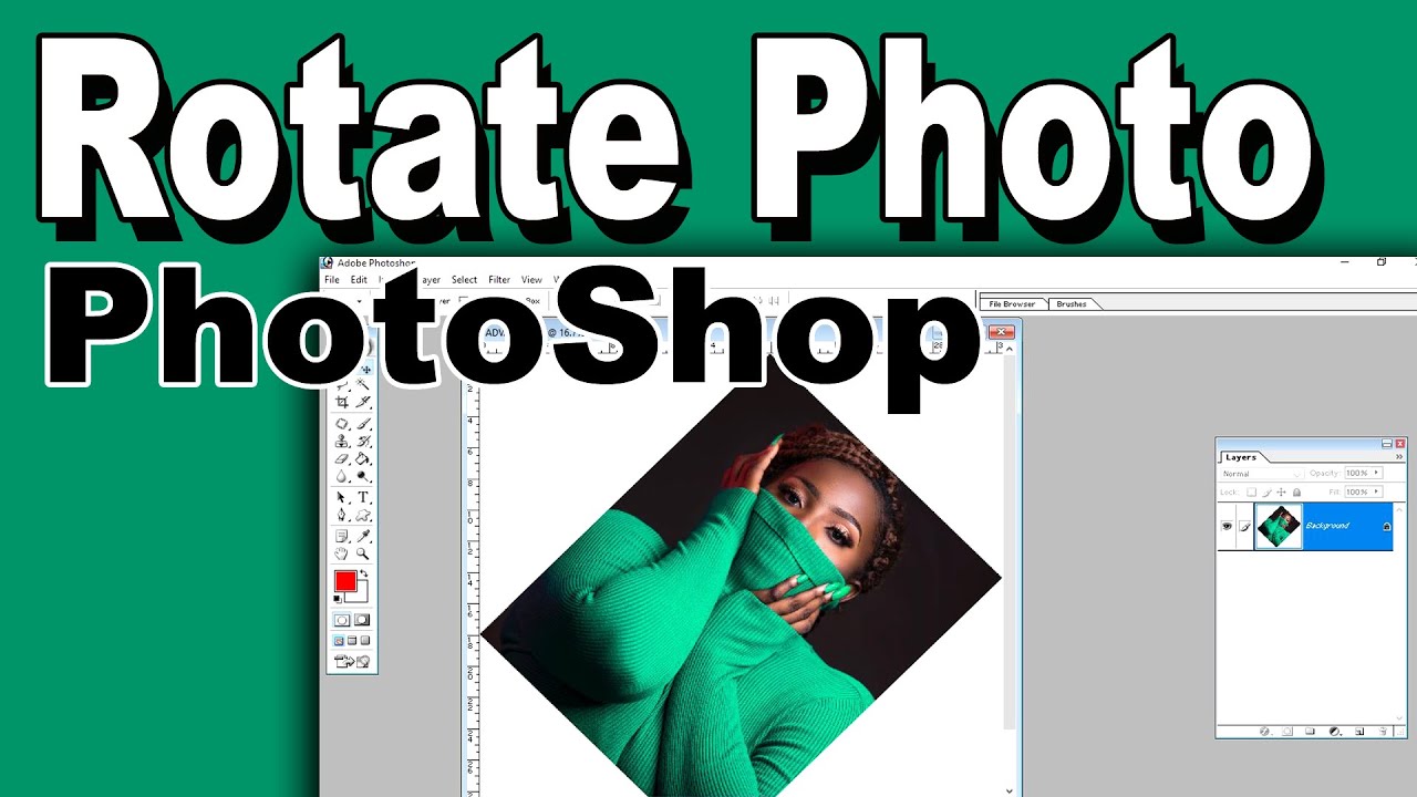 how to rotate photo in photoshop 7.0 - YouTube