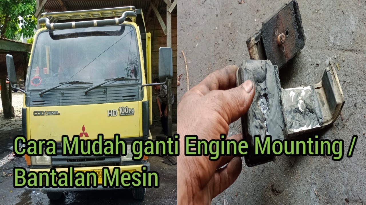 Cara mudah ganti Engine Mounting/Bantalan Mesin Ragasa PS100 kepala ...