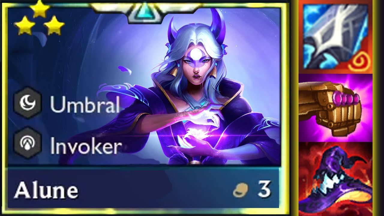 New Tft Only Champion Alune 3 Star ⭐⭐⭐ Reroll Carry Tft Set 11 Youtube