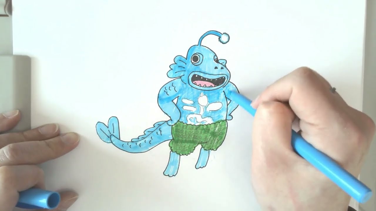 How to draw 191: Uncle Ugo from Luca - YouTube