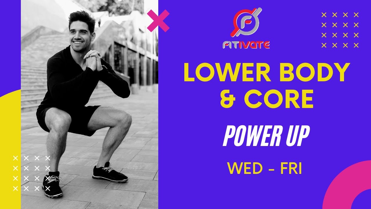 Lower Body & Core Workout (12 MINS, NO GYM) - Wed to Fri Routine - YouTube
