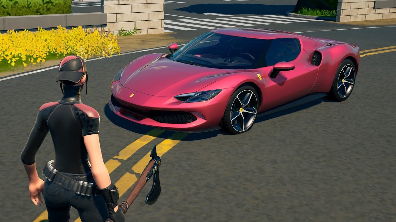 DIRIGI UMA FERRARI 😳... SÓ QUE NO FORTNITE! TESTANDO O NOVO CARRO DO ...