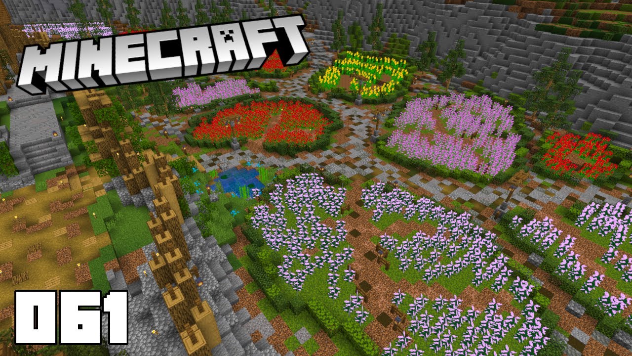 Flower Fields & Custom Trees - Endavar Plays Minecraft #61 - YouTube