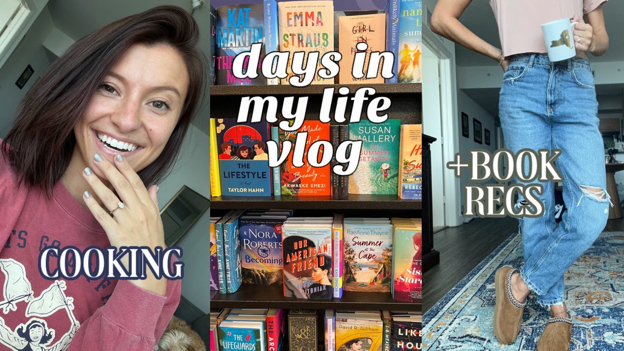 VLOG: book recommendations, cooking, + chatting - YouTube