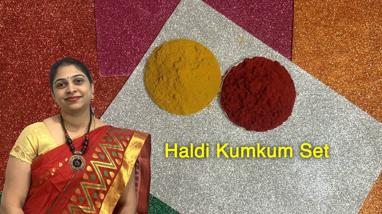 Haldi Kumkum Packing Ideas For Varamahalaxmi | Haldi Kumkum Set Using ...