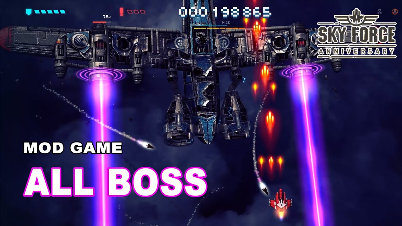 Sky Force Anniversary All Bosses Gameplay - YouTube