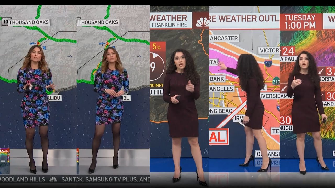 Holly Hannula & Stephanie Olmo Traffic and Weather clips for NBC4 Los ...