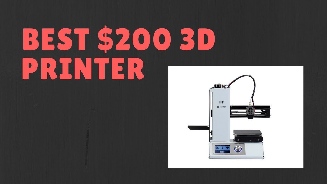 Best $200 dollar 3D Printer! Monoprice Select Mini-start up - YouTube