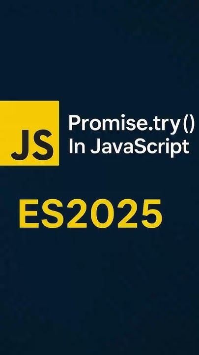 Promise try in JavaScript | ES2025 | Malayalam | by Sivaprasad E V - YouTube