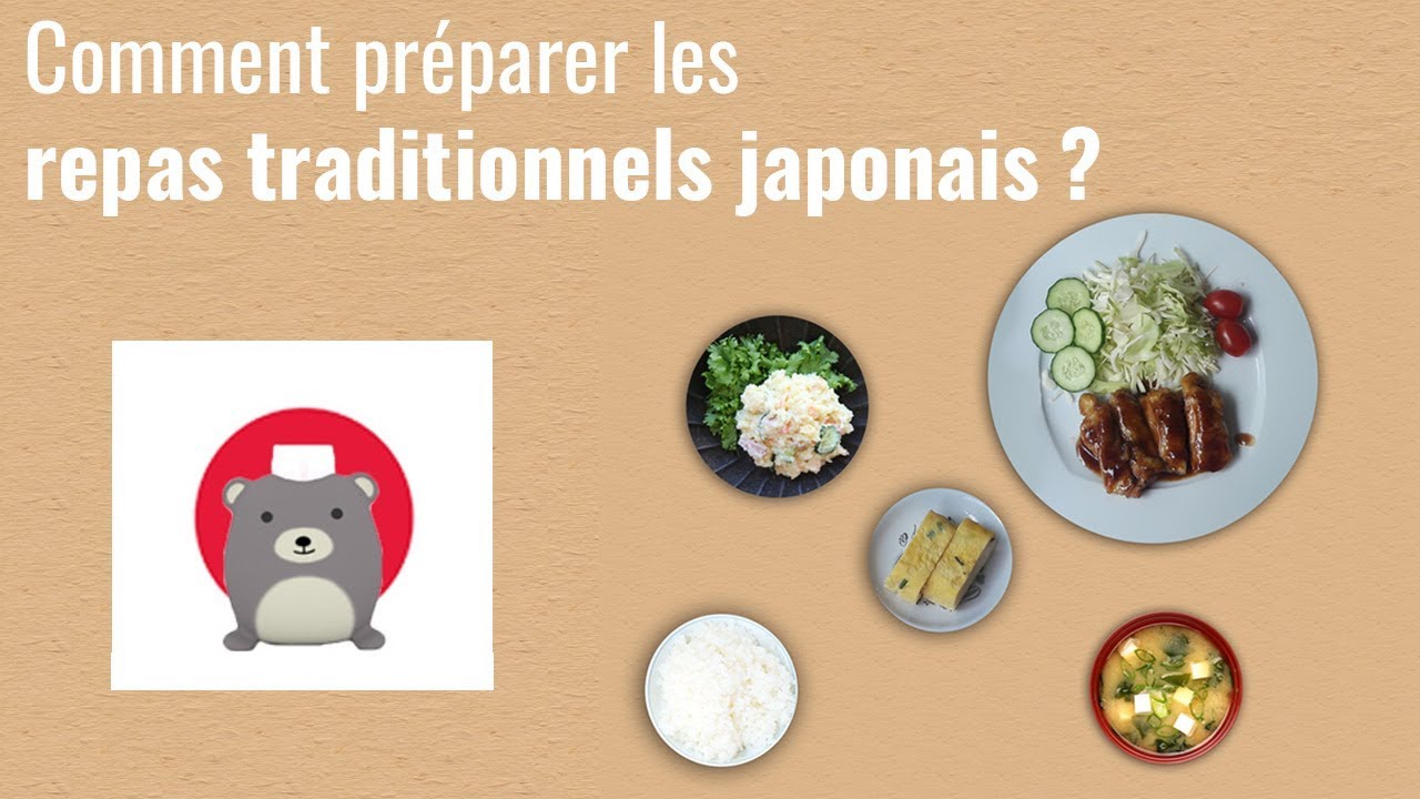 Le repas traditionnel japonais quotidien : 1 soupe 3 plats 一汁三菜 - YouTube