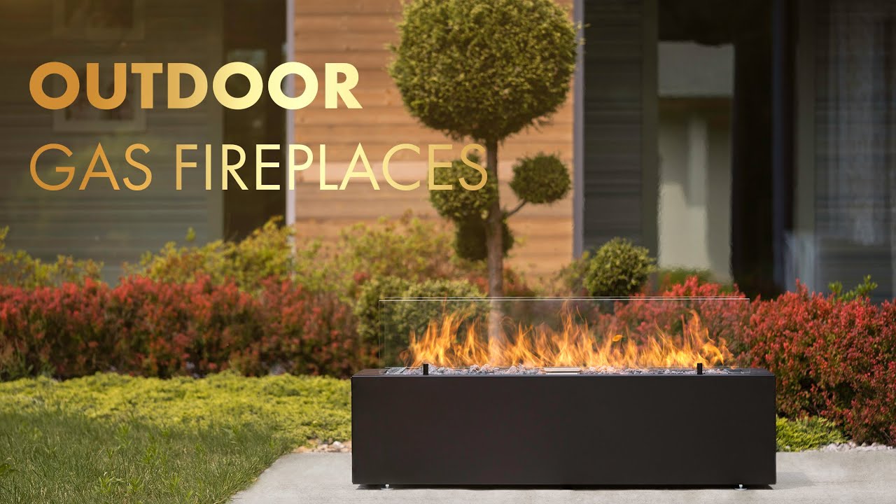 Outdoor Gas Fireplaces - Custom design in your Garden - YouTube