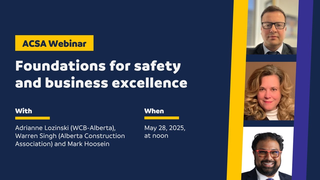 ACSA 2025 Webinar #1: Foundations for Safety and Business Excellence - YouTube