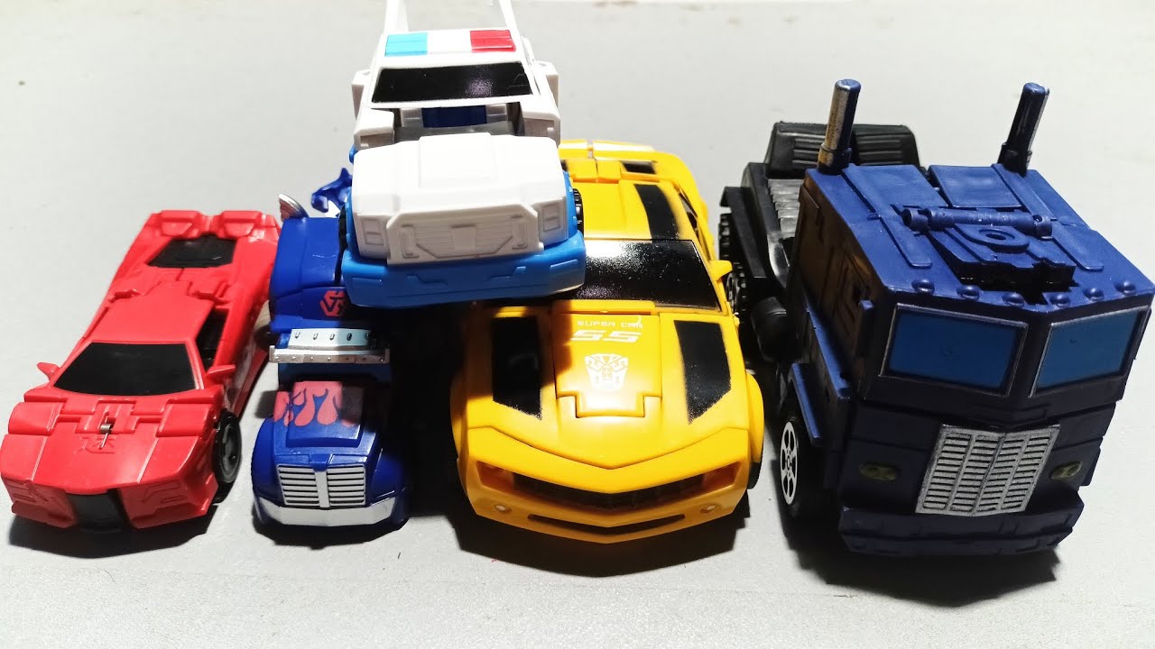 Transformers Toy 5 robot transform cars Galvatron, Battletrap, Optimus ...