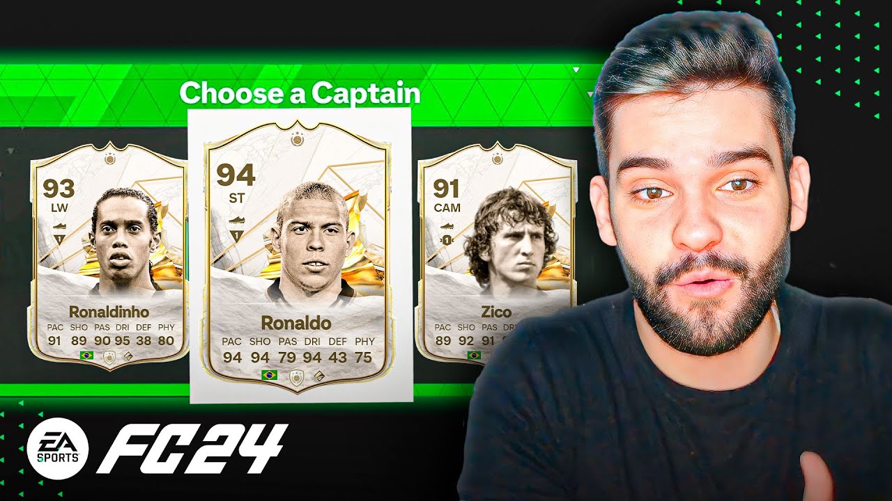SUPER DRAFT DO PRIMEIRO ICON no EAFC 24! O *DESAFIO* - YouTube
