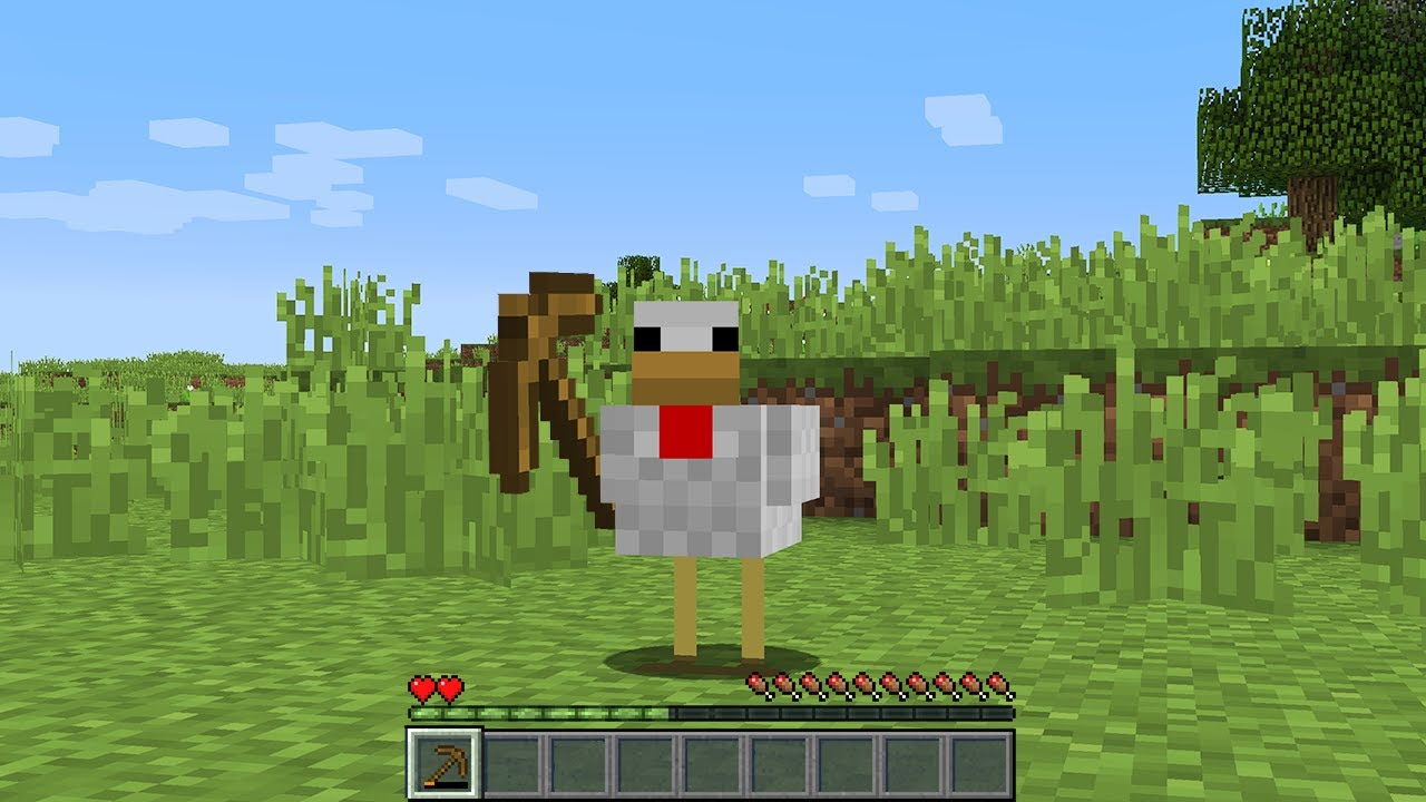 I beat Minecraft but as a chicken. - YouTube
