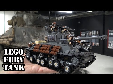 LEGO WWII Fury Tank Meets the Real Fury!
