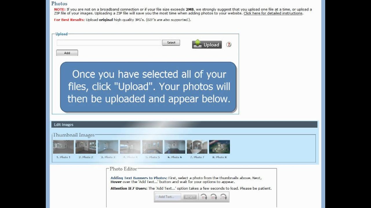 How To - Use the Photo Uploader - YouTube