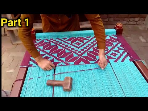 charpai ki bunai new charpai design bnane ka | beautiful fast technique ...