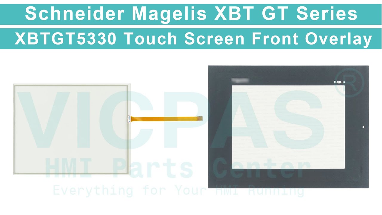 XBTGT5330 Schneider Touch Screen Monitor Overlay - YouTube