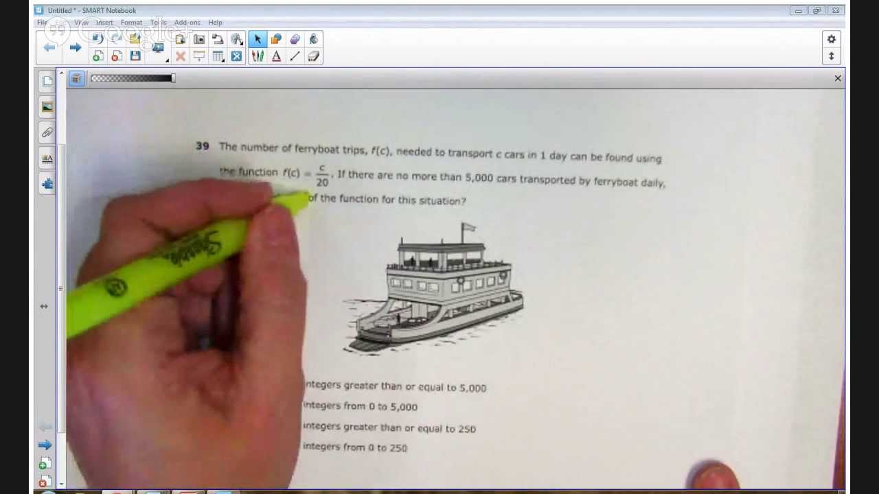 Staar 2013 Algebra 1 Eoc Analysis Of Item 39 Youtube