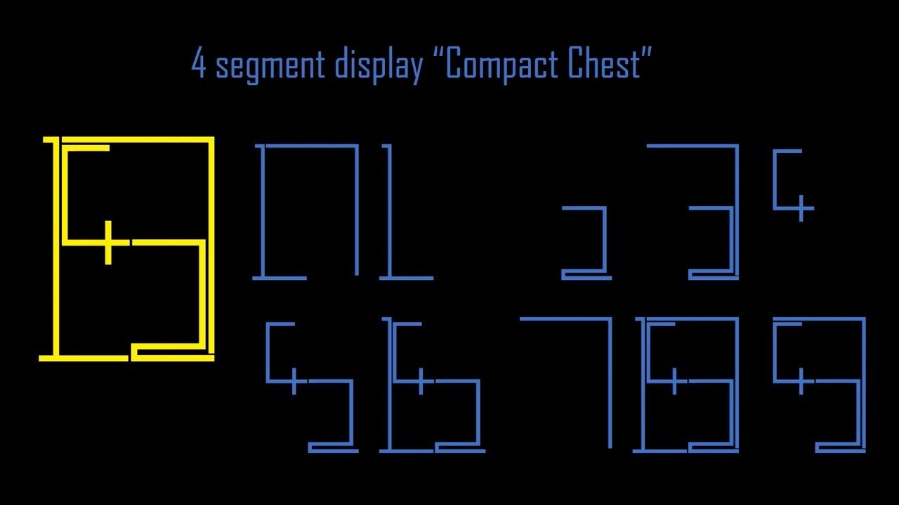 4 segment display "Compact Chest" - YouTube