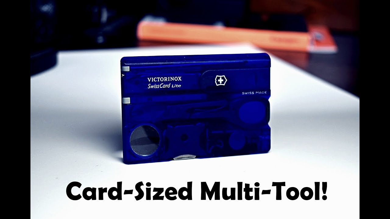 SwissCard Review: Credit Card Sized Multi-Tool! - YouTube