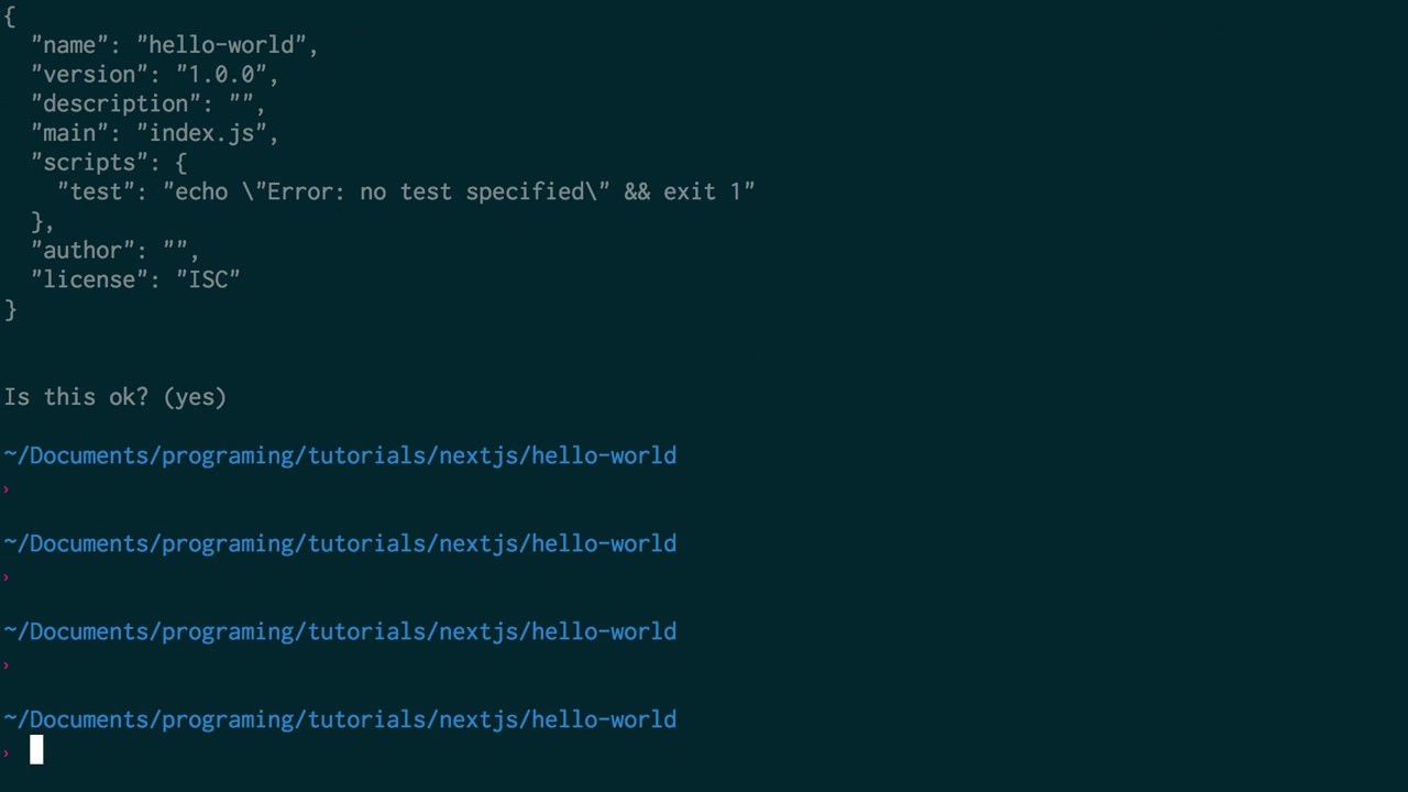 Installing Nextjs Youtube 1540