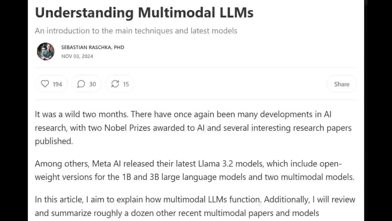 Understanding Multimodal LLMs - NotebookLM Podcast - YouTube