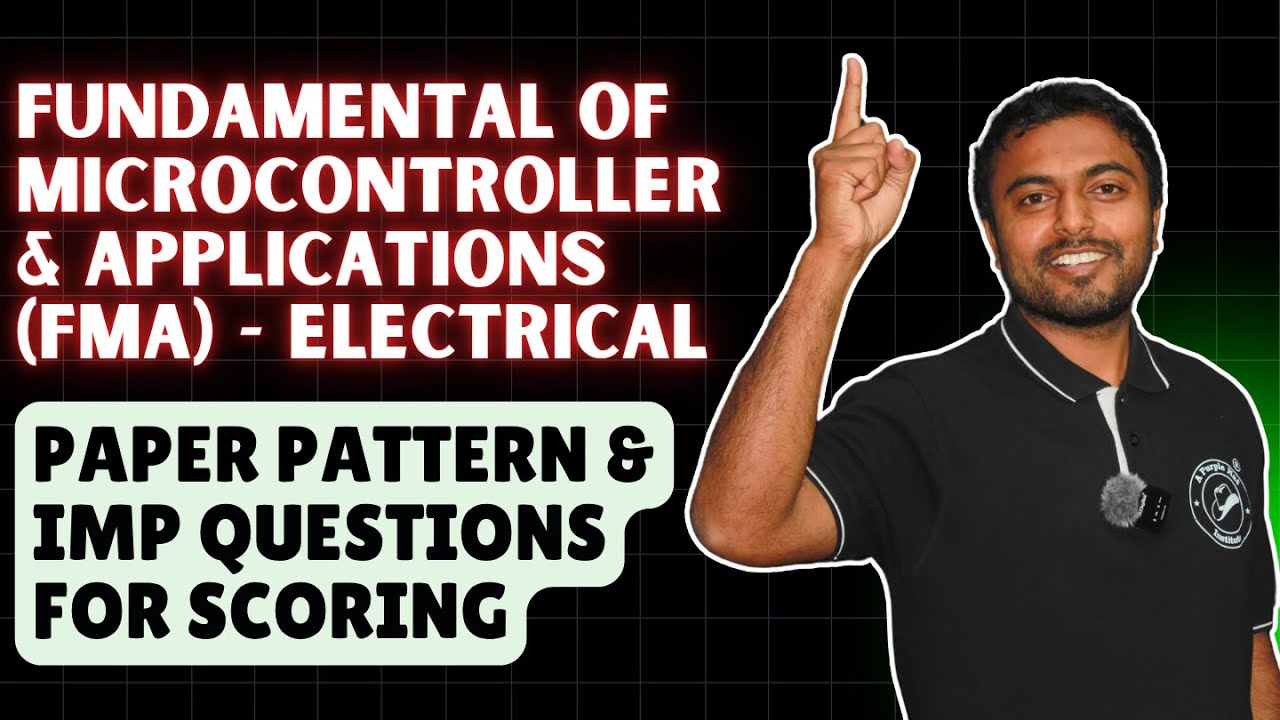 Fundamental of Microcontroller and Applications (FMA Electrical ...