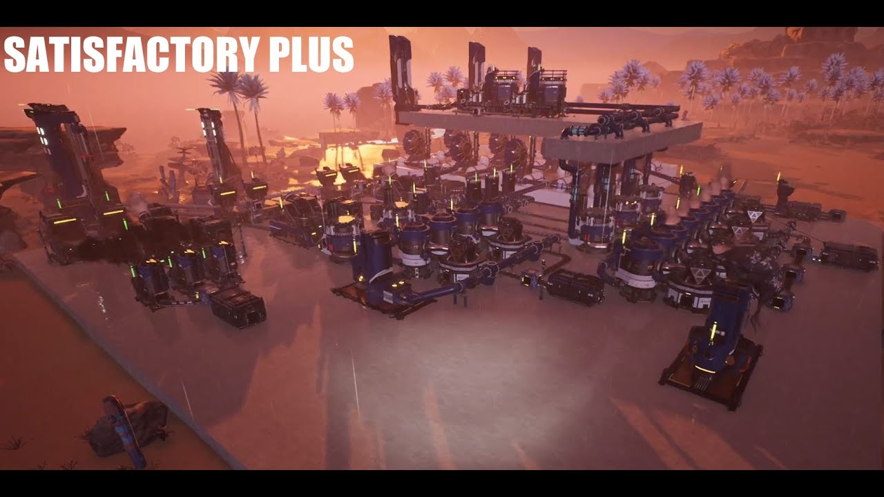 Satisfactory Plus 120 staritite to 480 iron bars! - YouTube