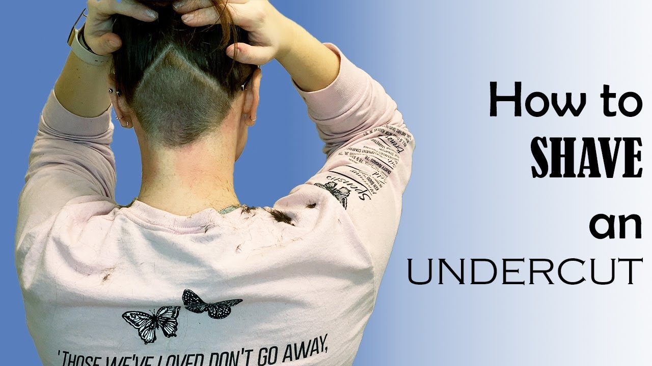 How to Shave an Undercut I First Trim by Myself - YouTube