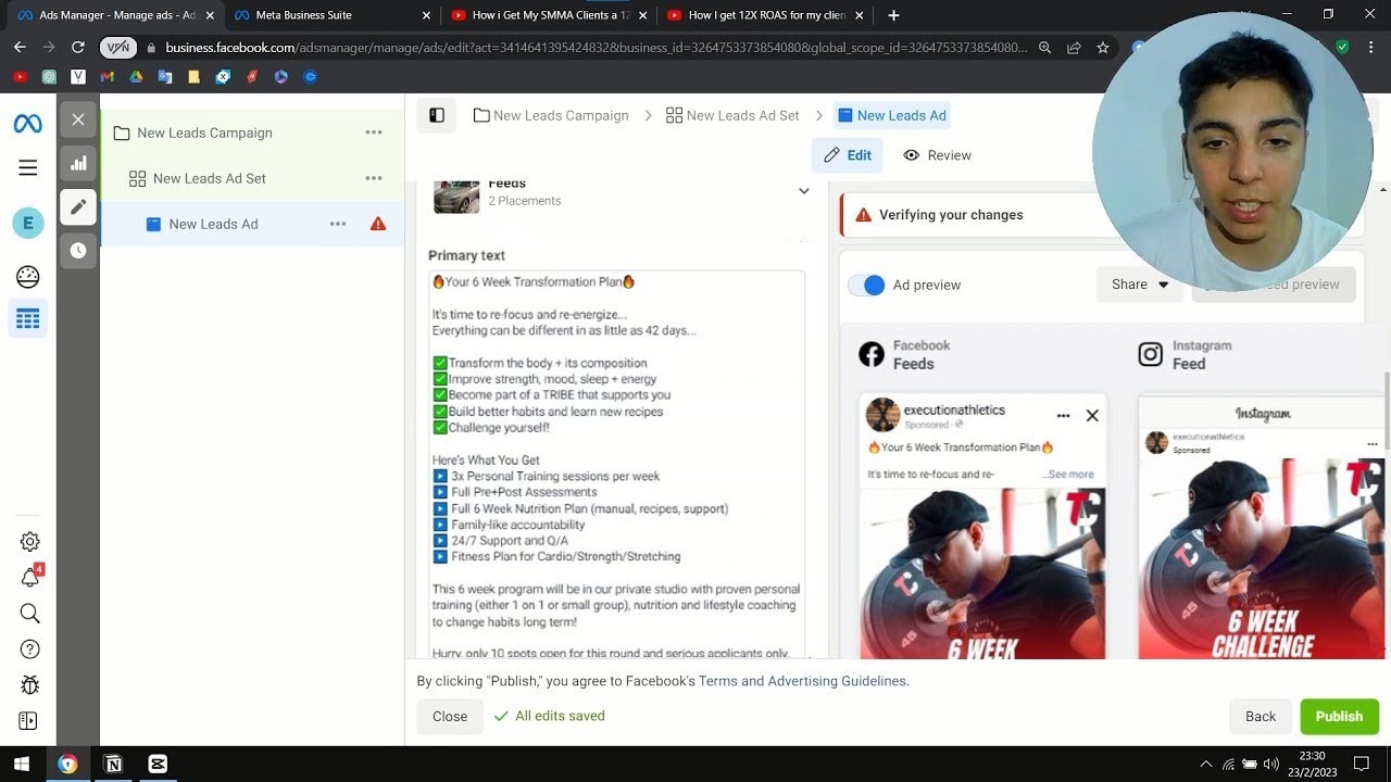 How I ran Facebook Ads for my FIRST SMMA Client - YouTube