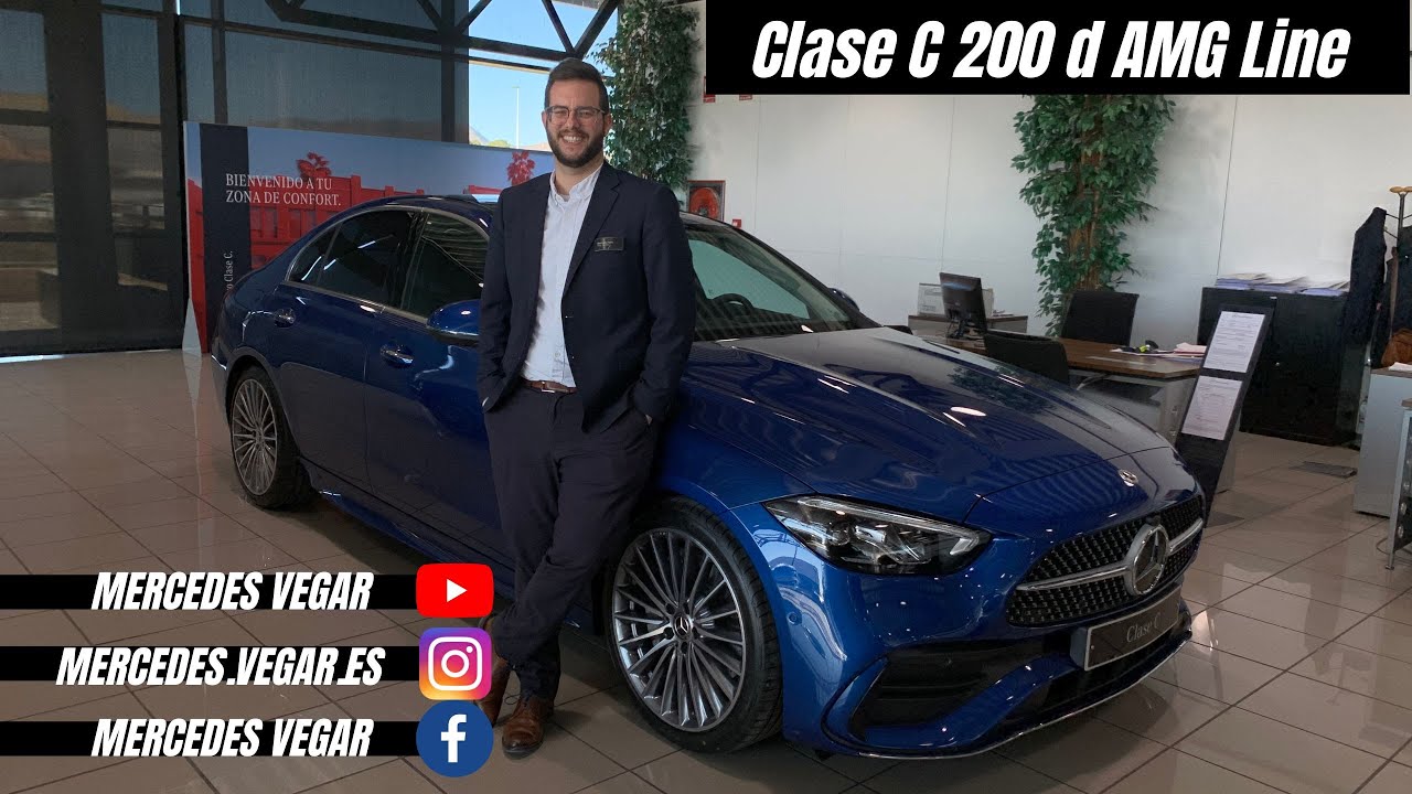 Clase C 200 d AMG Line, Azul Espectral. Vehículo en stock para entrega ...