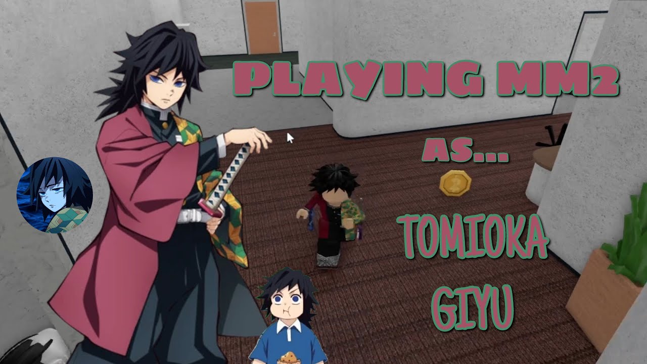 PLAYING MM2 AS TOMIOKA GIYU! (Demon Slayer KNY) (Murder Mystery 2 ...