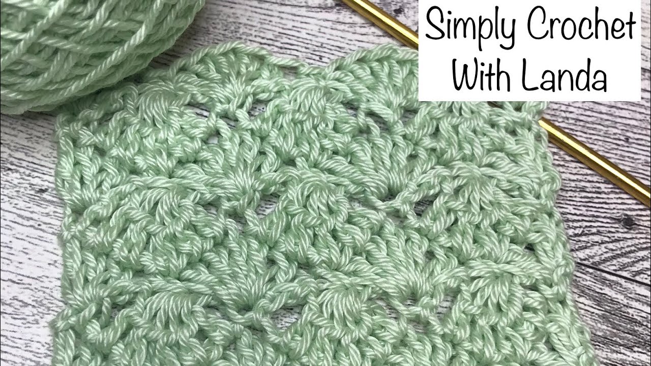 HOW TO CROCHET A SHELL LACE PATTERN - YouTube