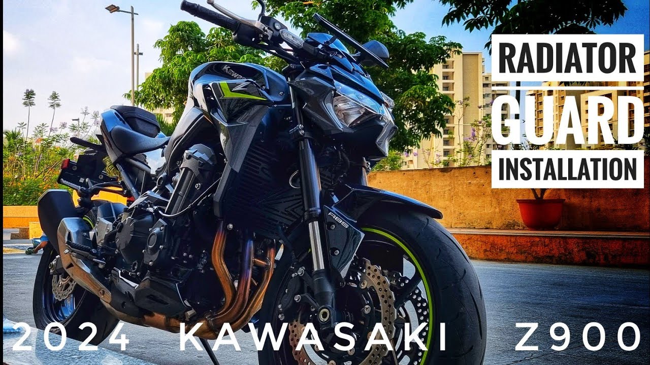 2024 Kawasaki Z900 - Radiator Guard Installation - YouTube