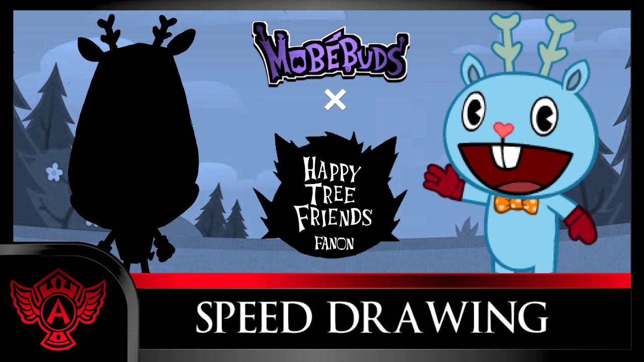Speed Drawing: Happy Tree Friends Fanon - Chroma | Mobebuds Style - YouTube