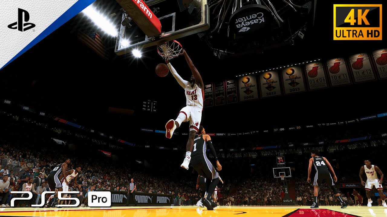 (PS5 Pro) NBA 2K25 | Miami Heat vs. Spurs - PS5 Pro [4K 60FPS] Gameplay ...