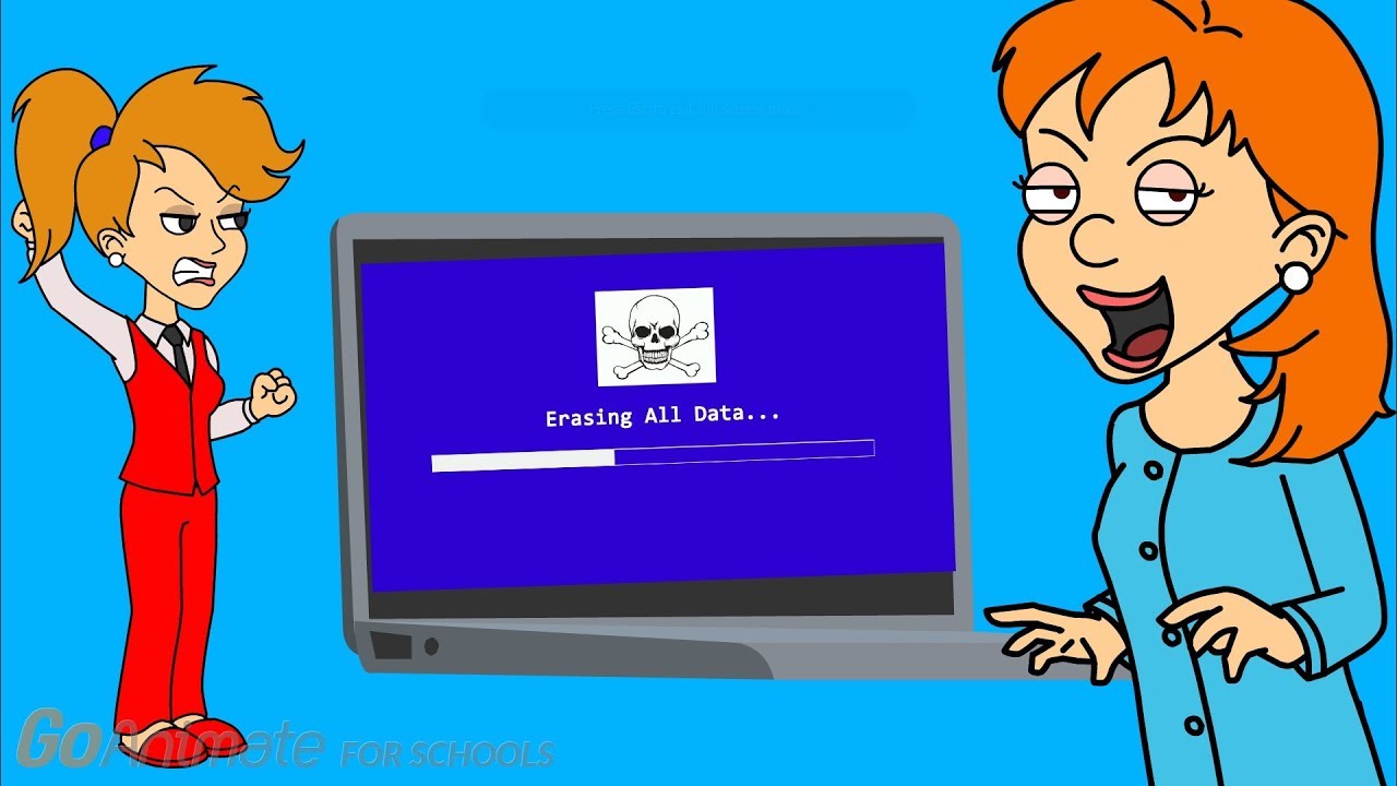 Rosie Gives miss Martin's Laptop a Virus (Grounded) - YouTube