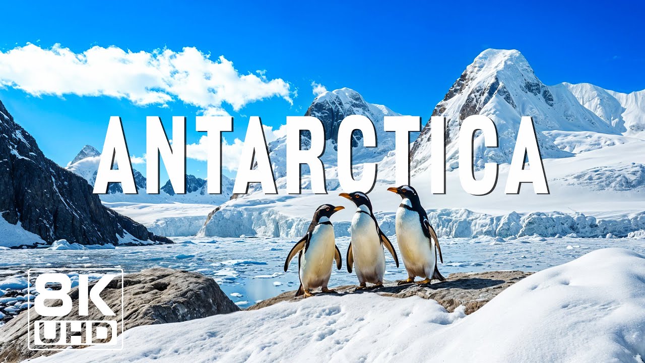Antarctica 8K - Majestic Icebergs, Penguins and Arctic Silence ...