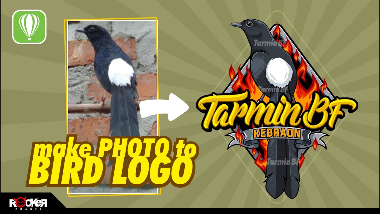membuat DESAIN LOGO BURUNG MURAI || menggunakan CorelDRAW X5 - YouTube