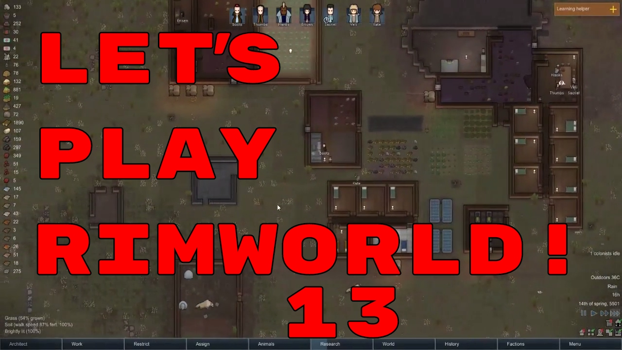Let's Play RimWorld Alpha 16! - Episode 13 - ... Into The Fire - YouTube