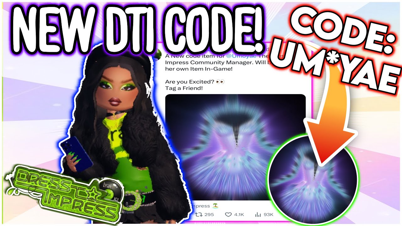 ALERT!! NEW DTI CODE *CONFIRMED* Coming SOON for Dress To Impress! # ...