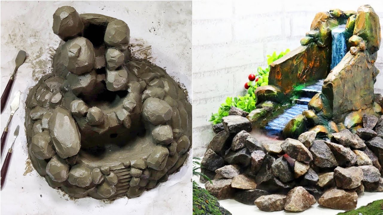 DIY Beautiful 2 Biggest Garden Waterfall Fountains How To Make New Models Making Water diy-beautiful-2-biggest-garden-waterfall-fountains-how-to-make-new-models-making-water